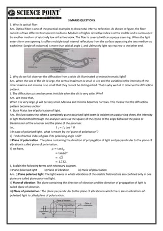 WAVE OPTICS.pdf for class 12th students | PDF