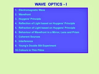 Wave optics class 12..................... | PDF