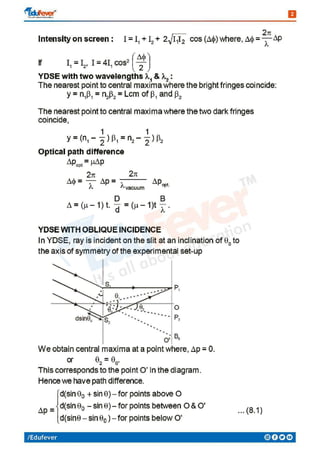 Wave Optics - Physics Revision Notes | PDF
