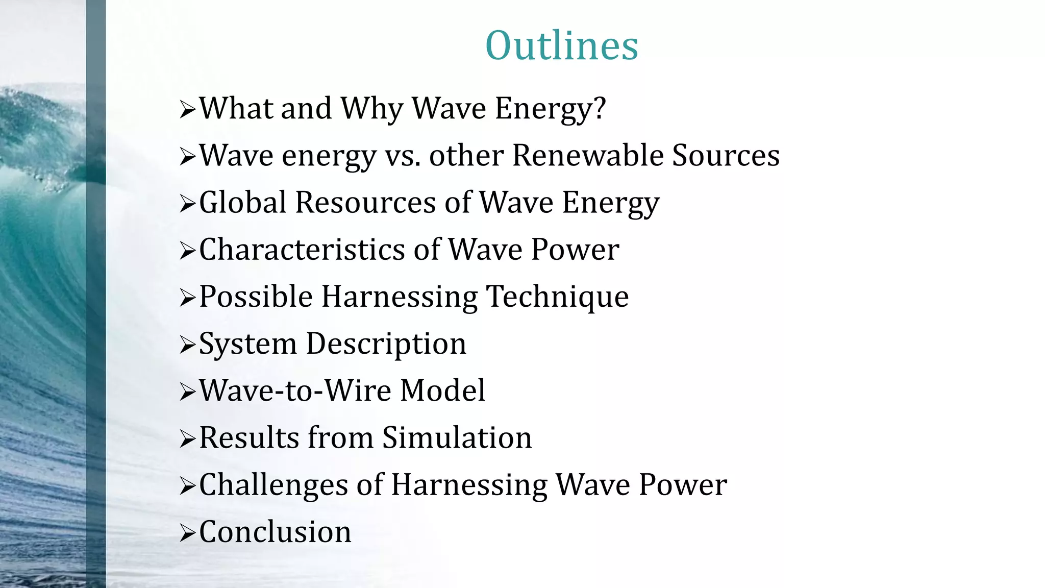 A wave-to-wire model of ocean wave energy conversion system using ...