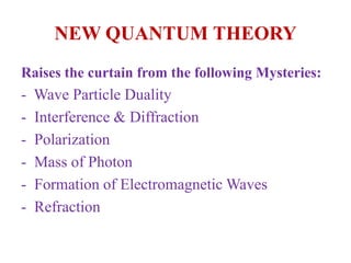 Explanation of Wave Particle Duality & Interference | PPTX