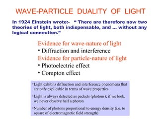 wave particle duality.ppt explaining wave nature of light in easy way | PPT