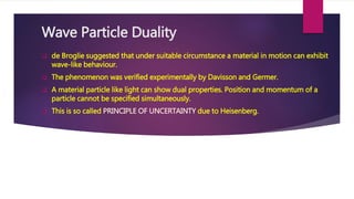 Wave particle duality of light- A changing Notion in Science | PPTX