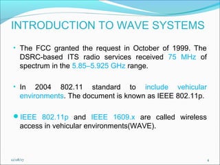 Wave ppt Wireless Access in Vehicular Environment | PPT