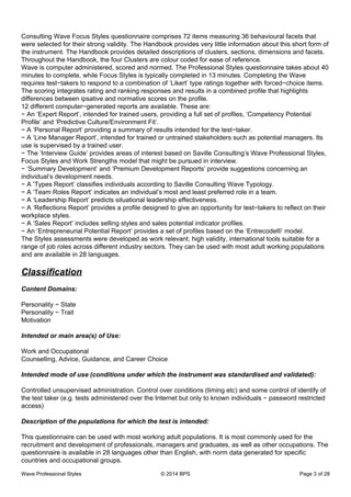 Saville Wave professional styles 2014 | PDF