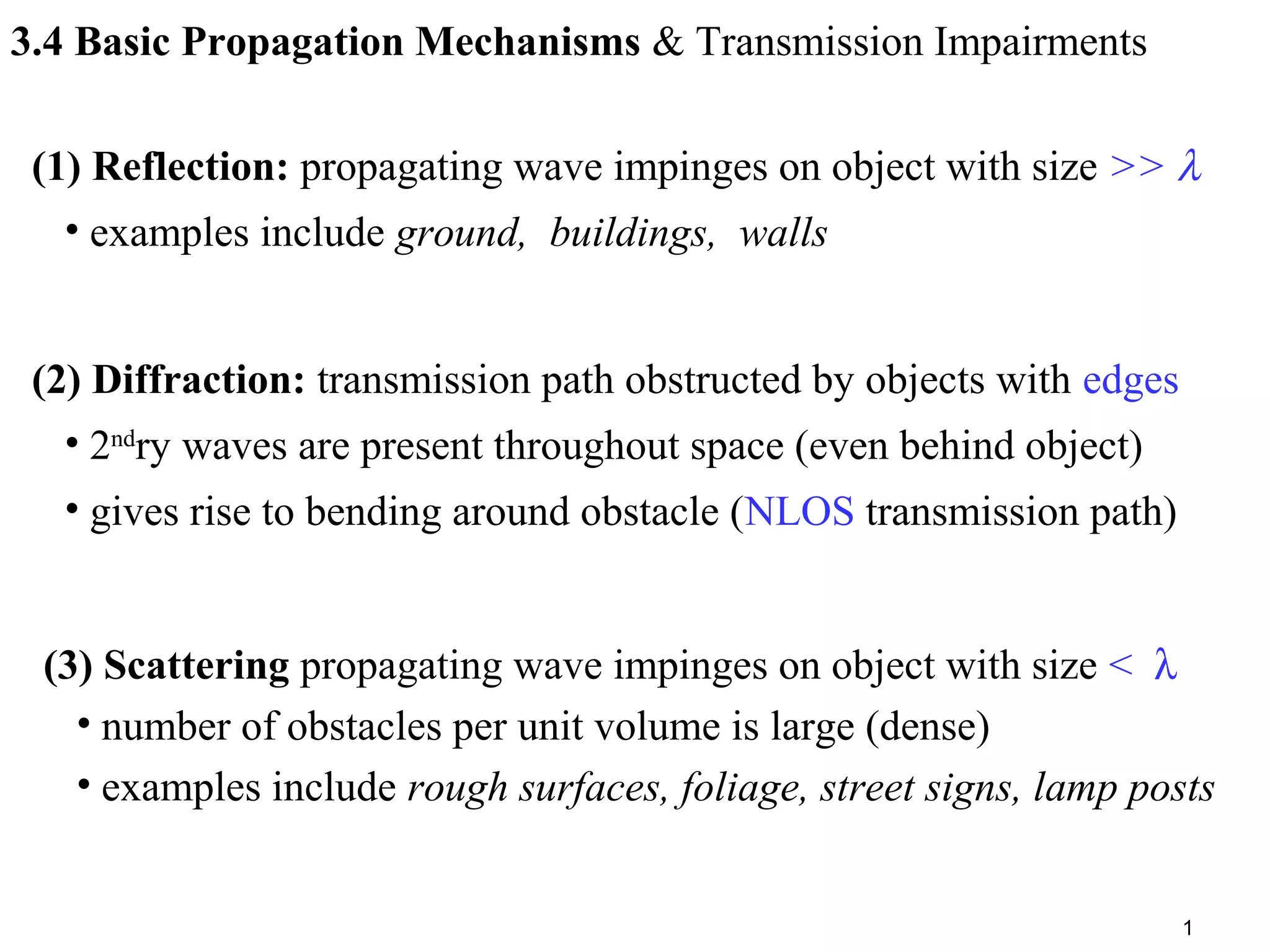 Wave Propagation Properties Ppt