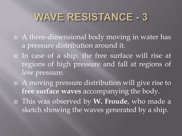 Wave resistance | PPT