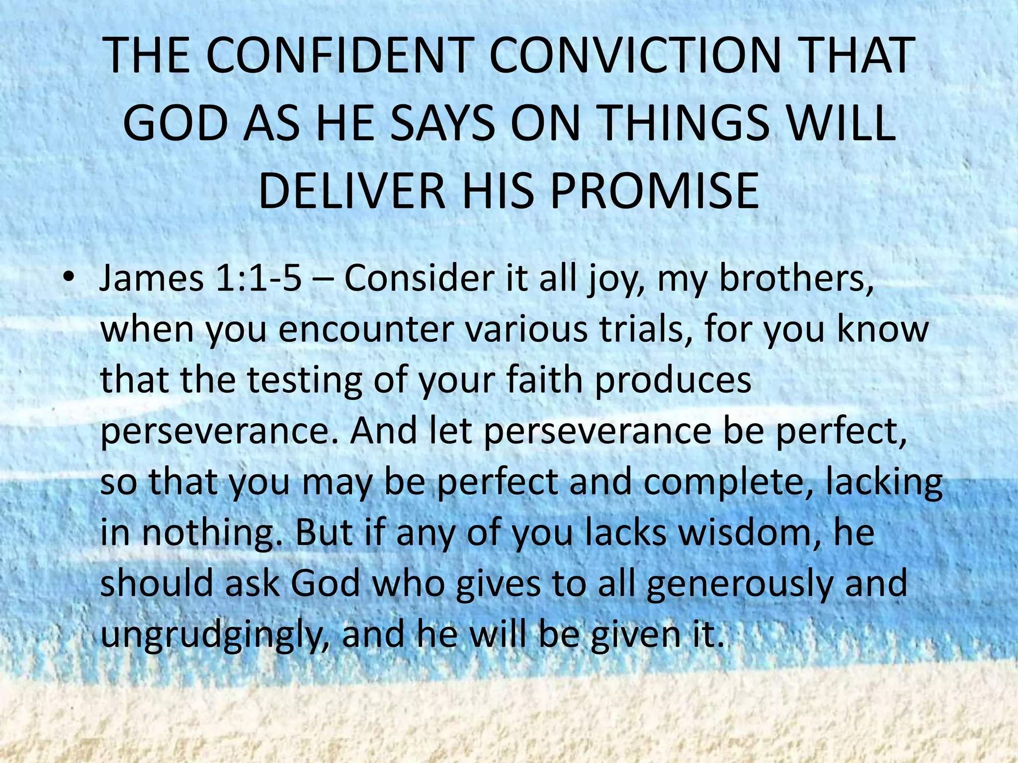 Wavering Faith | PPTX