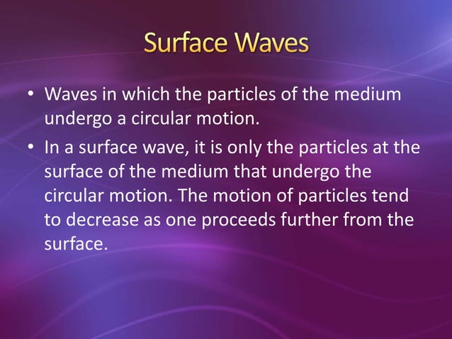 Waves (Grade 7, Quarter 3) Suggested Guide for Discussion | PPTX ...