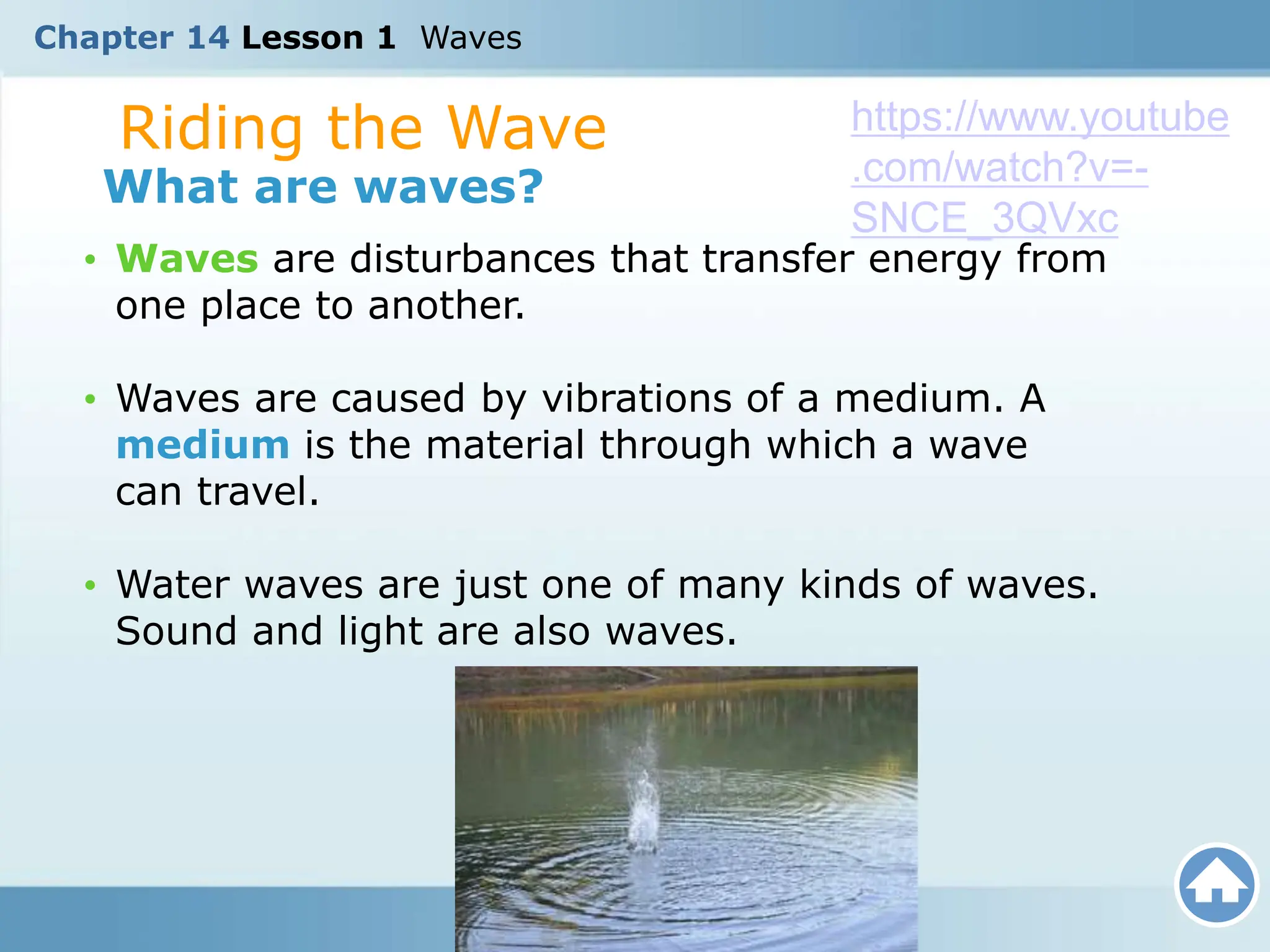 integrated science chapter 14 lesson 1: Waves.ppt