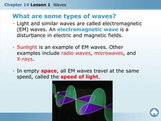 integrated science chapter 14 lesson 1: Waves.ppt