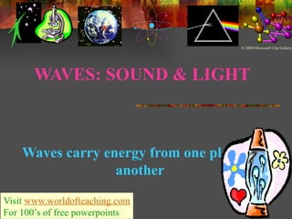 Waves sound and light types of waves energy | PPTX