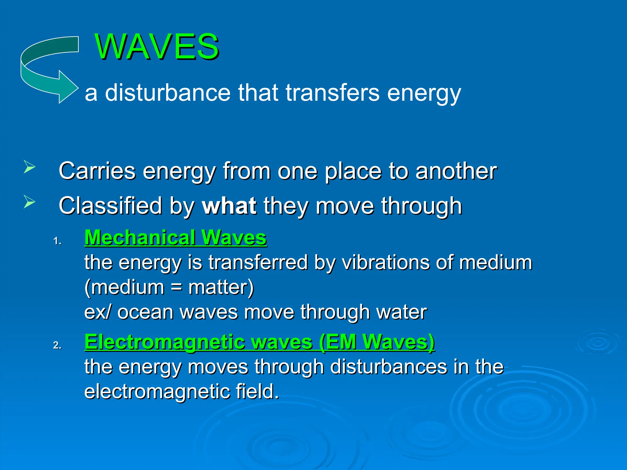 waves.what is wave. How waves is formed? | PPT