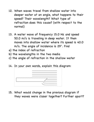Waves 2 d test review | PDF