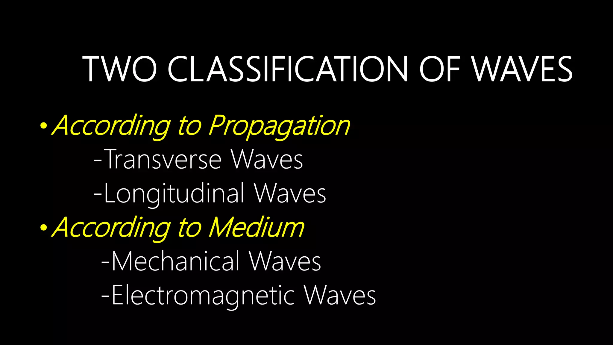 Types of Waves According to Medium | PPTX
