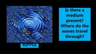 Types of Waves According to Medium | PPTX