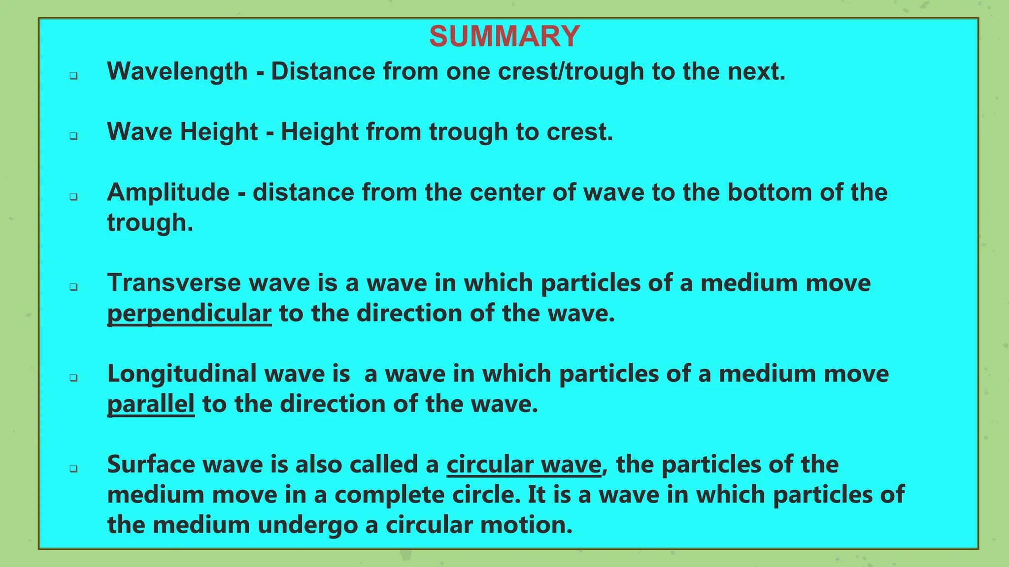 Science 7- grade seven quarter 3 waves and types | PPTX