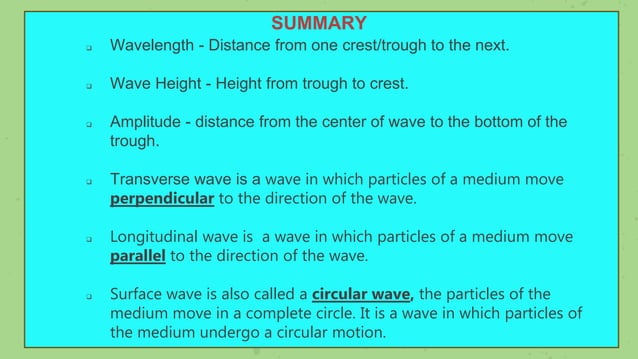 What is a wave,the three types of waves and applications | PPT