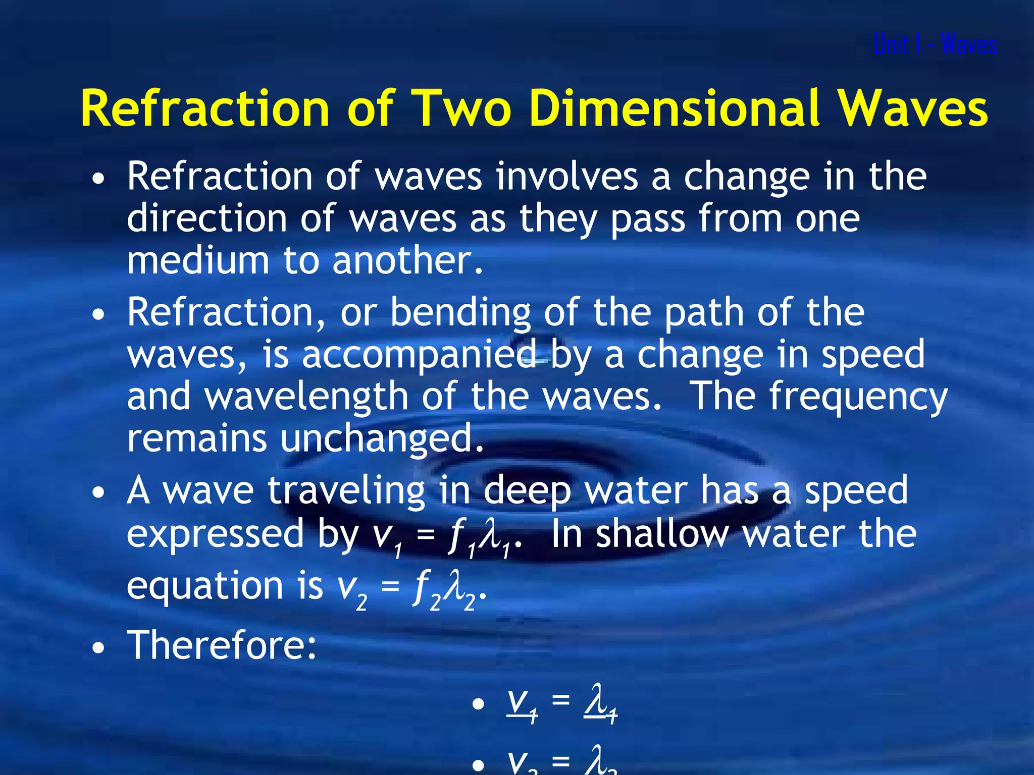 Waves in 2 Dimensions | PPT
