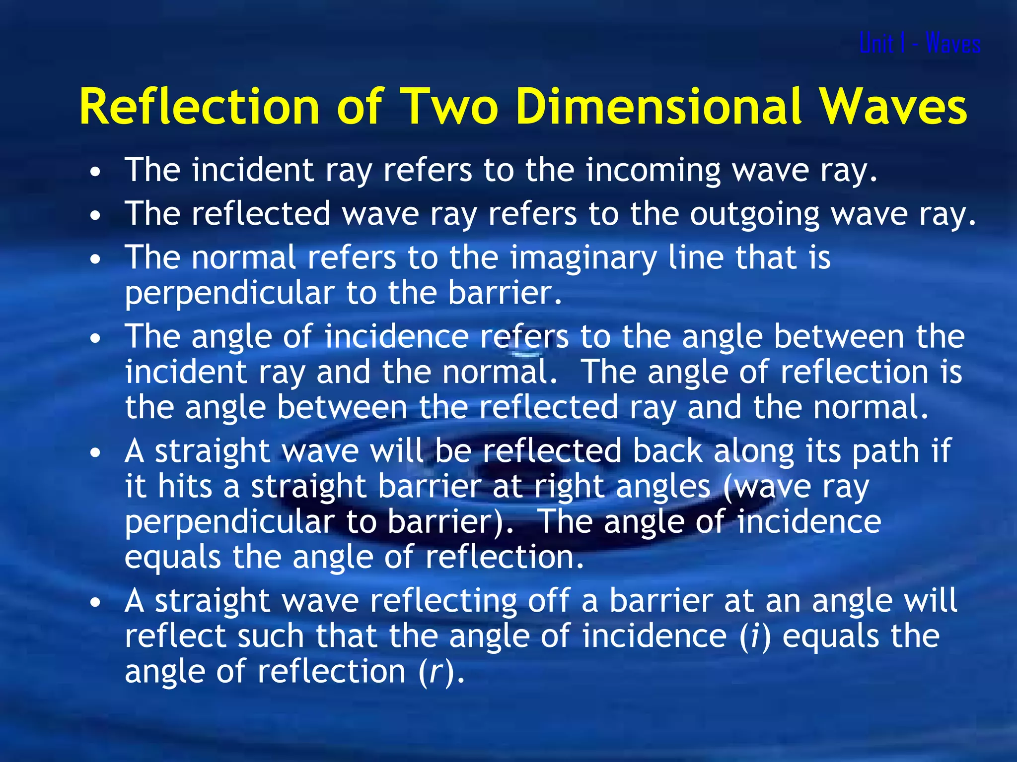 Waves in 2 Dimensions | PPT