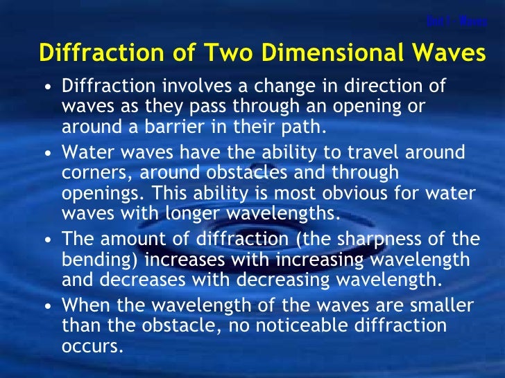 Waves in 2 Dimensions