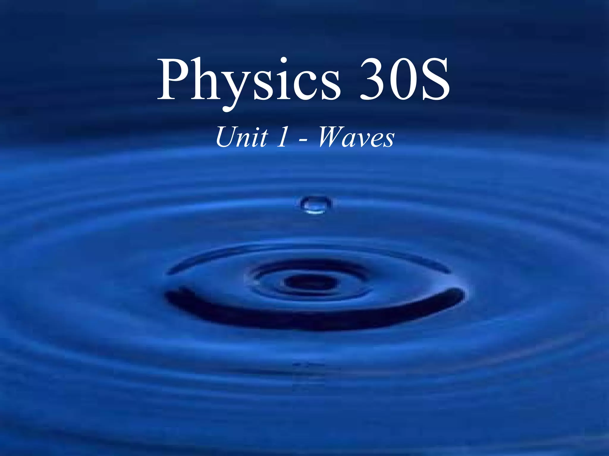 Waves in One Dimension | PPT