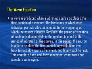 Waves in One Dimension | PPT | Physics | Science