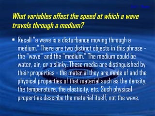 Waves in One Dimension | PPT | Physics | Science