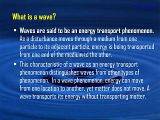 Waves in One Dimension | PPT | Physics | Science