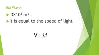 Wave speed, frequency and wavelength | PPTX
