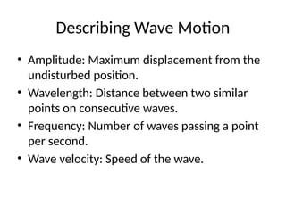 waves brief description for students gcse | PPT