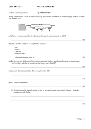 Waves questions | PDF