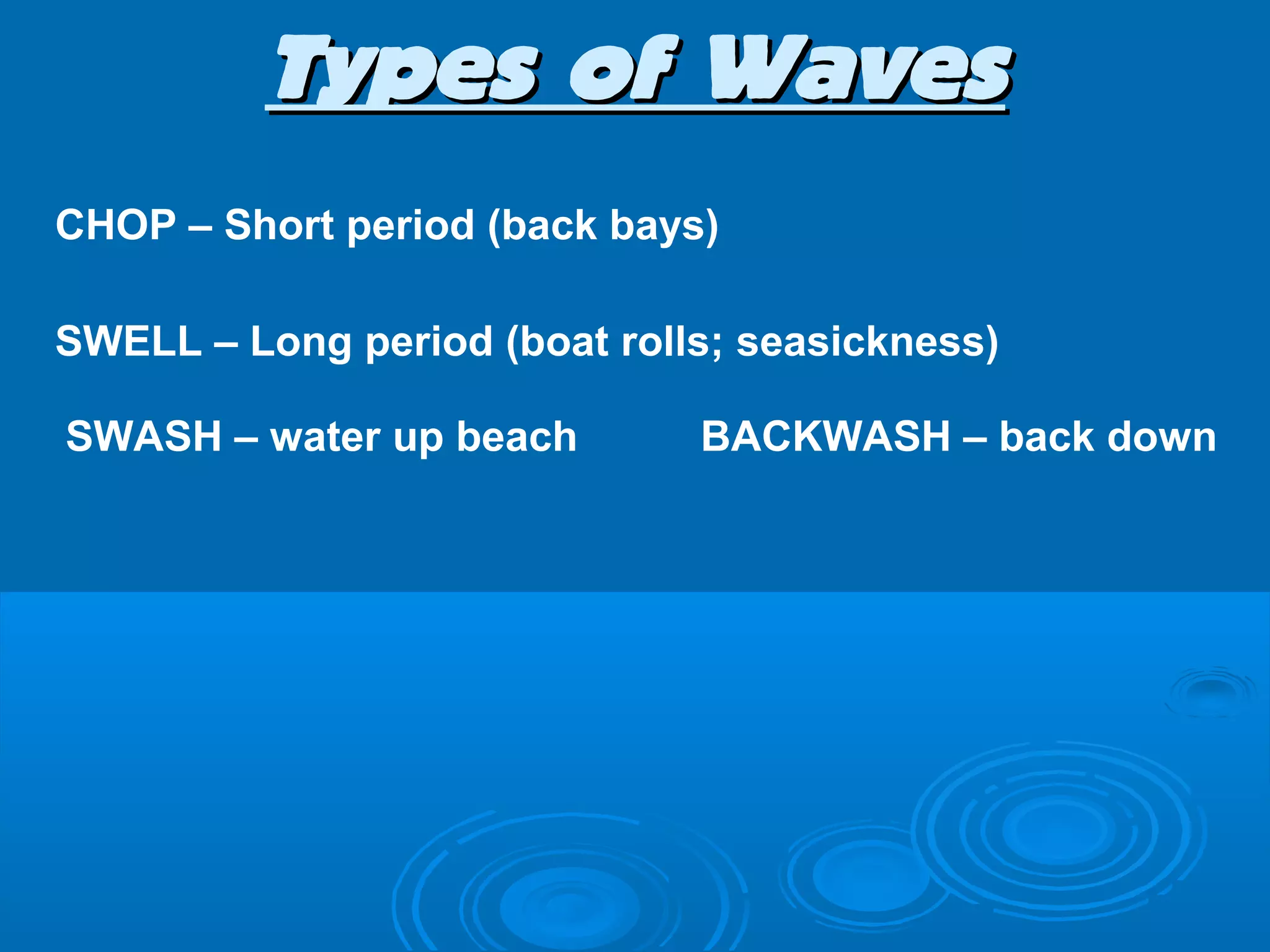 Waves, tides, and currents revised | PPT
