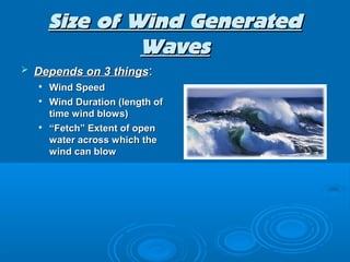 Waves, tides, and currents revised | PPT