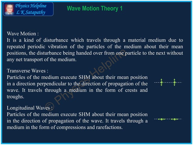 Wave Motion Theory Part1 | PPT