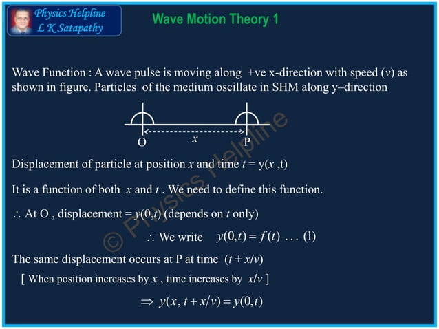 Wave Motion Theory Part1 | PPT