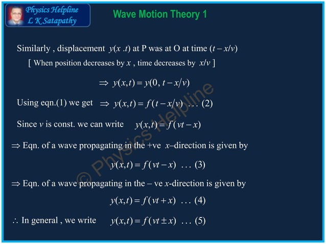 Wave Motion Theory Part1 | PPT