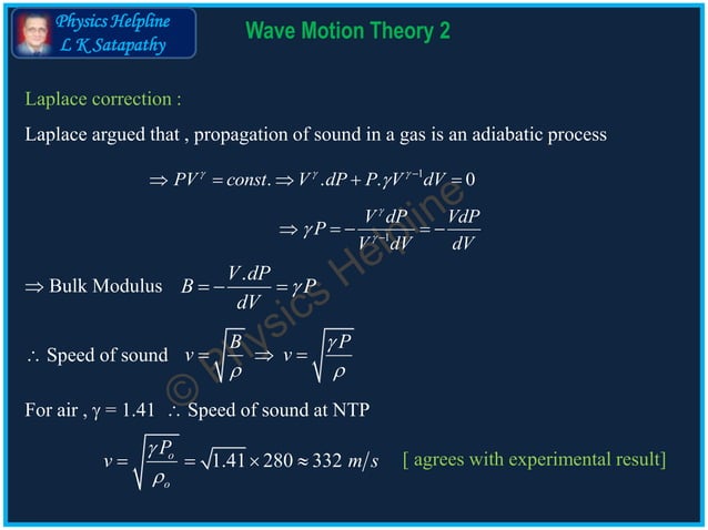 Wave Motion theory-2 | PPT