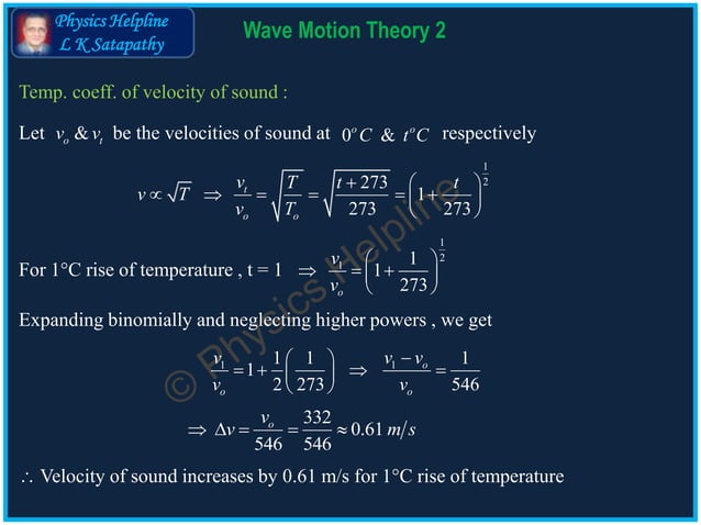 Wave Motion theory-2 | PPT