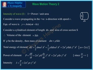 Wave Motion theory-2 | PPT