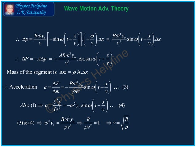 Wave Motion Theory 6/ Advanced Theory | PPT