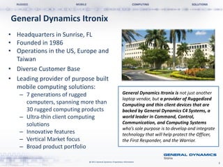 General Dynamics Itronix Rugged Mobile Computing Solutions from WAV | PDF