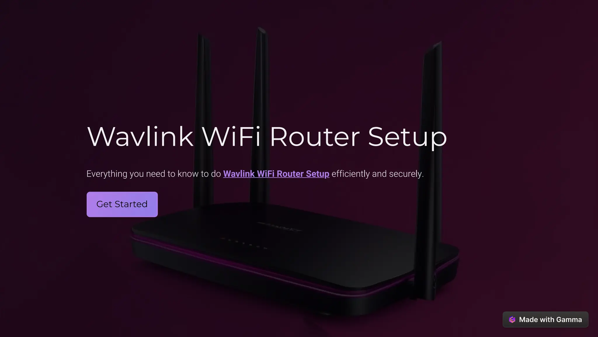 Wavlink-WiFi-Router-Setup-Guide for brginners | PDF