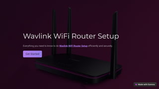 Wavlink-WiFi-Router-Setup-Guide for brginners | PDF | Computer Networking | Computing