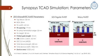 Wavy FinFET 3D Simulation | PPTX