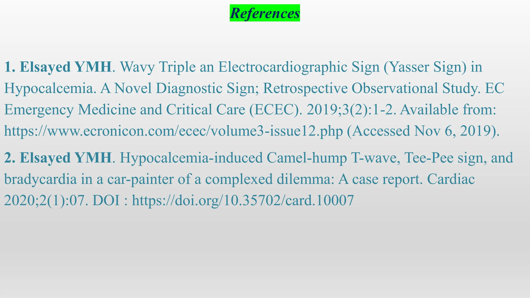 Wavy Triple An ECG Sign (Yasser’s Sign) in Hypocalcaemia.pptx