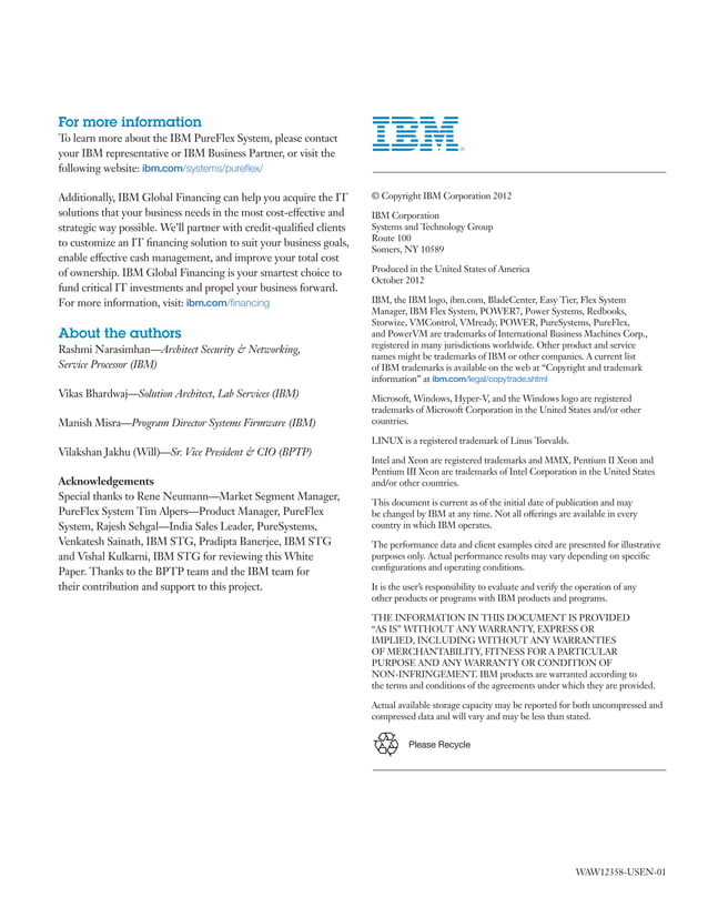 IBM PureFlex System | PDF