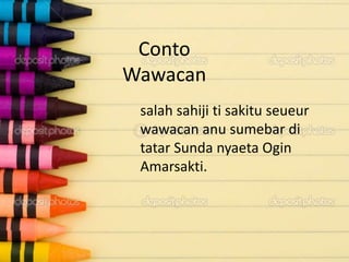 Wawacan | PPTX
