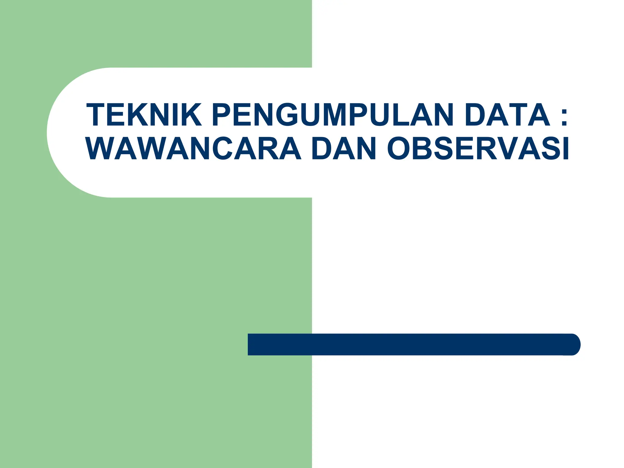 Wawancara dan Observasi alat non tes bimbingan konseling | PPTX