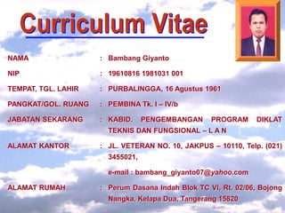 wawasan Kebangsaan oleh Bambang Giyanto. | PPTX